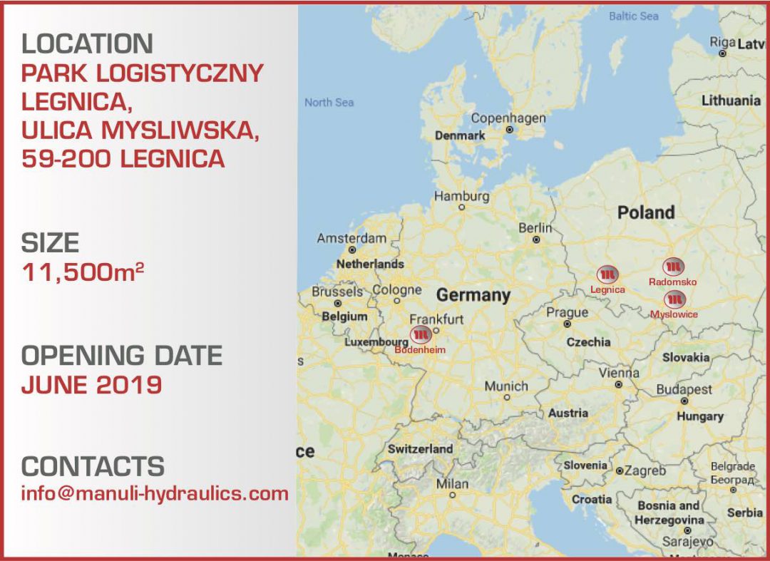 MANULI HYDRAULICS RELOCATE EUROPEAN DISTRIBUTION HUB | Manuli