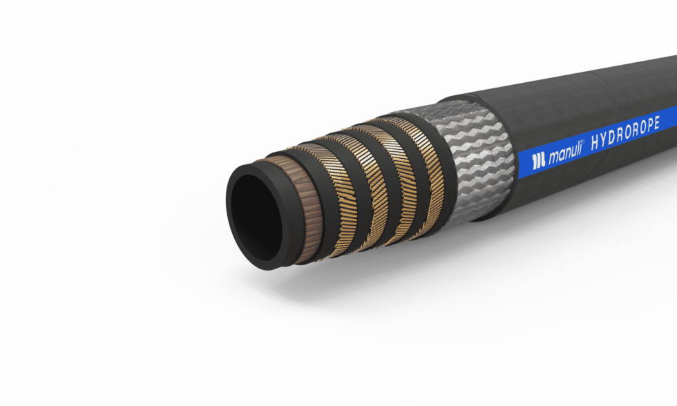 NEW HydroRope Hose for applications with high axial tensions | Manuli